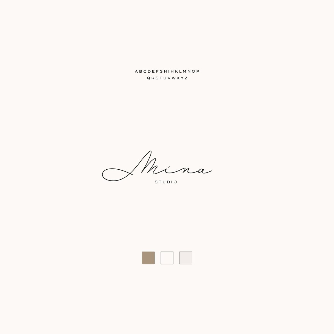 Premade Calligraphy Script Logo Design Signature Style Logo | Etsy