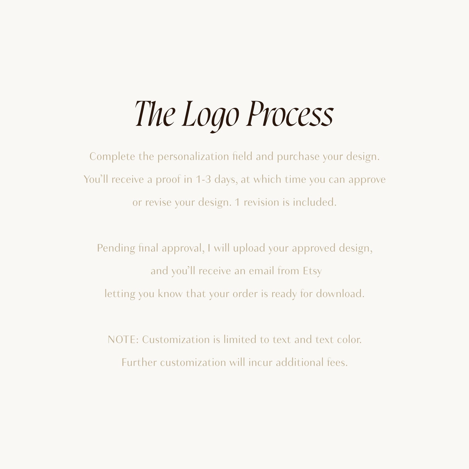 Premade Minimal Serif Text Logo Design Modern Style Logo Photography ...