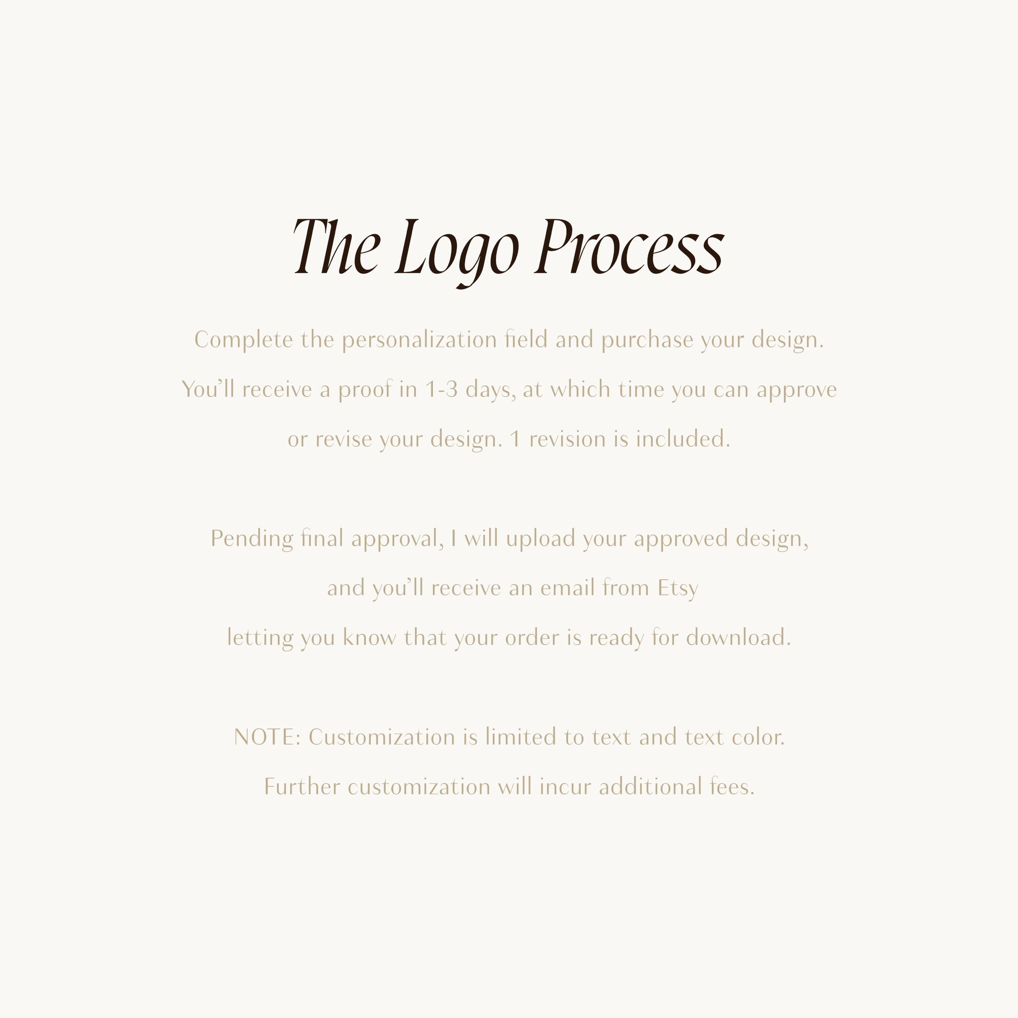 Premade Minimal Serif Text Logo Design Modern Style Logo Photography ...