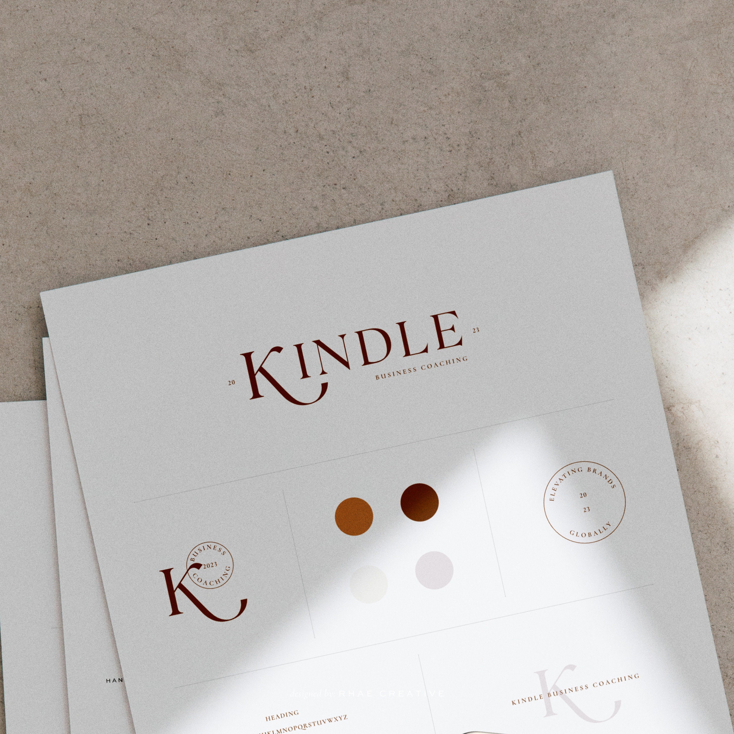 Modern Premade Logo Design Set Semi-custom Logo Premade Brand Design ...