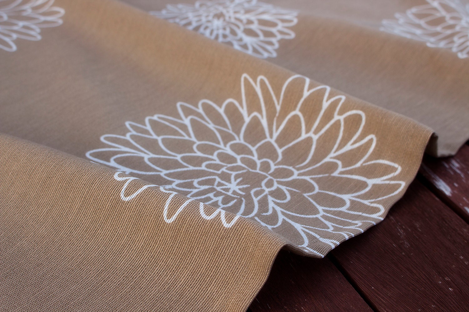 Light Brown Table Runner Handmade Dining Supplies Rustic Country Style ...