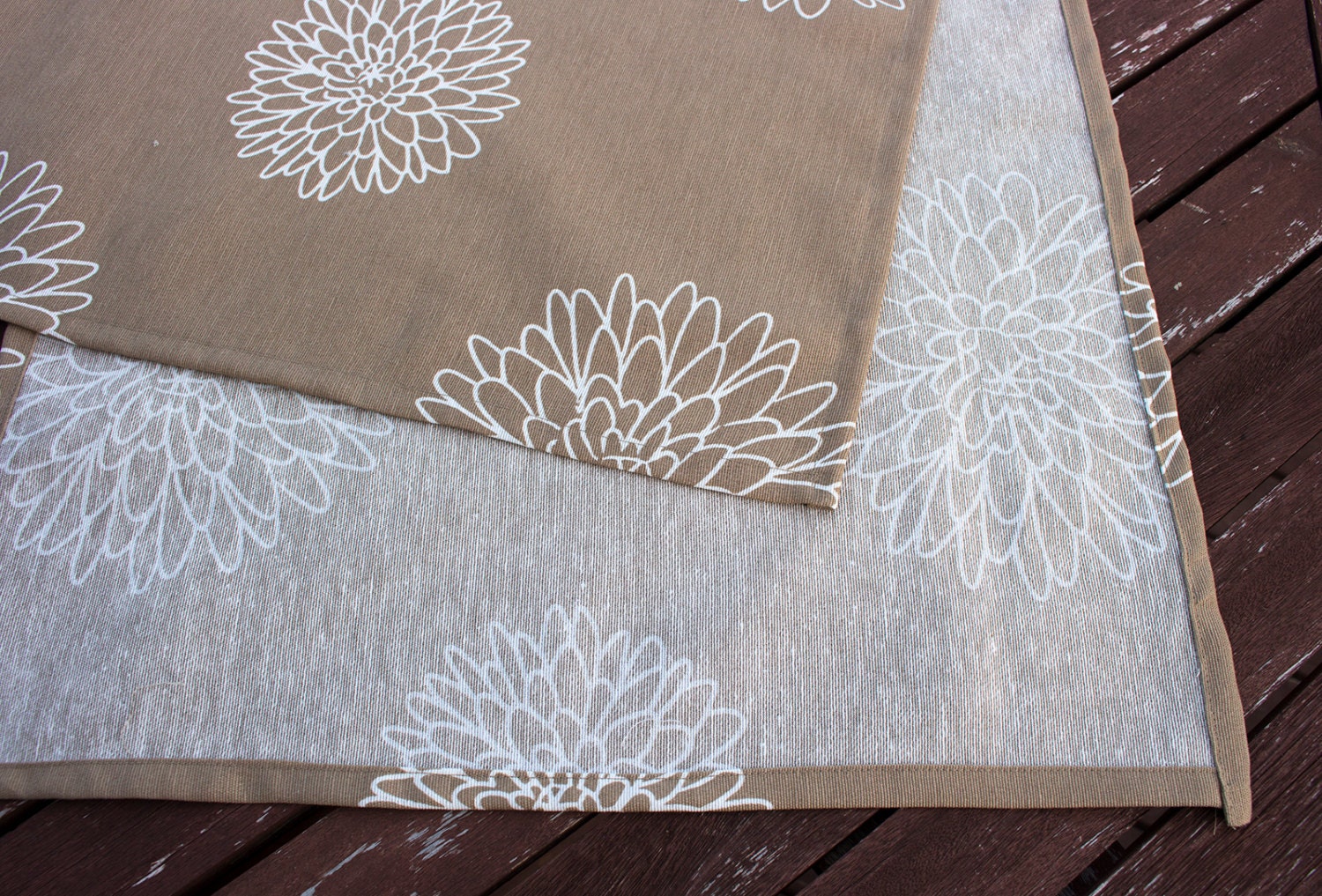 Light Brown Table Runner Handmade Dining Supplies Rustic Country Style ...