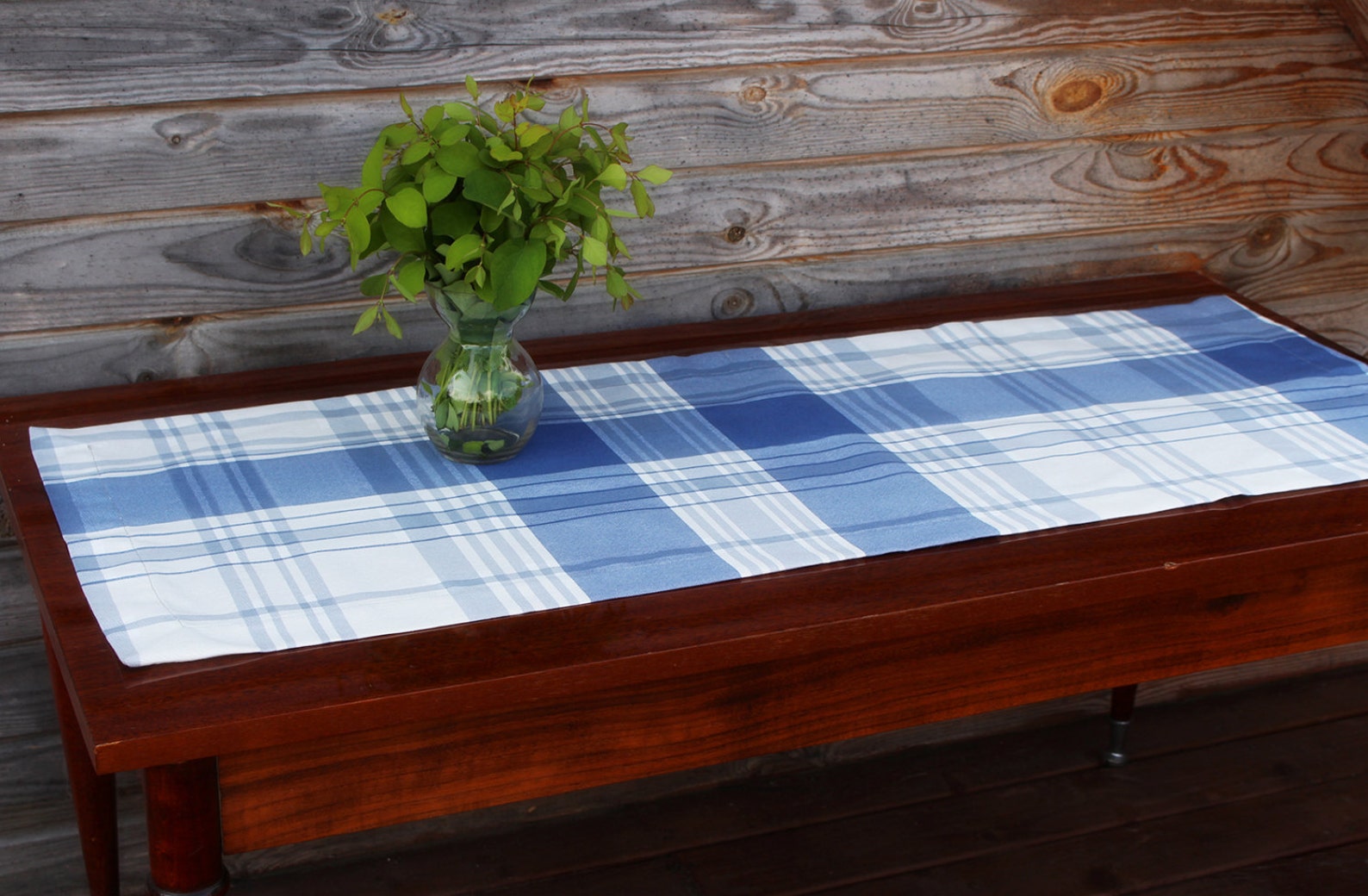 Plaid Table Runner Handmade Dining Supplies Rustic Country - Etsy