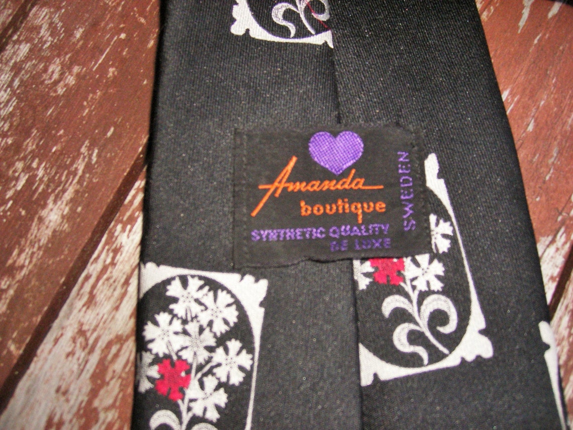 Mens Tie, Black and Pattern Necktie, Neck, Tie, Free Shipping, Ties ...