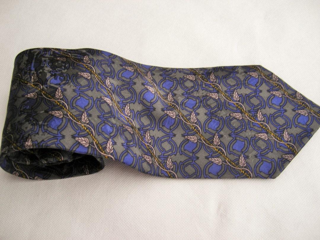 FREE SHIPPING, Mens Necktie, Vintage Tie, Mens Tie, Blue Necktie, Gift ...