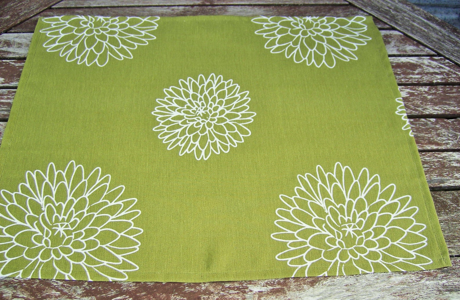 Green Placemat Table Decor Placemats Handmade Dining - Etsy
