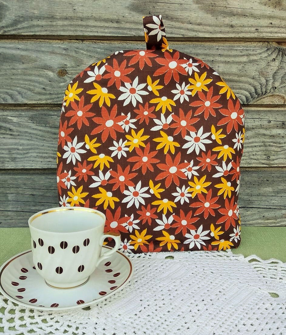 Flower Teapot Cozy, Coffee Pot Cozy, Tea Pot Cozy, Tea Pot Cover, Pot ...