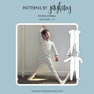 Footed Pajama Mitten Sewing Pattern Footie One Piece Pattern Fold-over ...