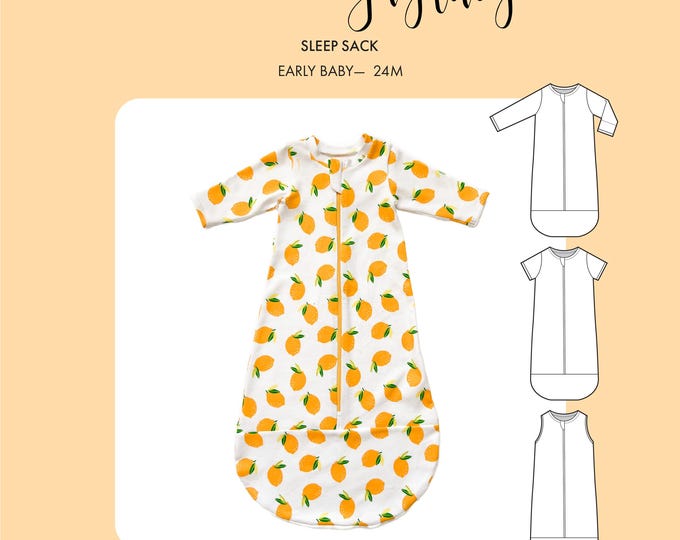 Sleep Sack Pattern With Scratch Mittens With Tutorial- Sleeper Pattern ...