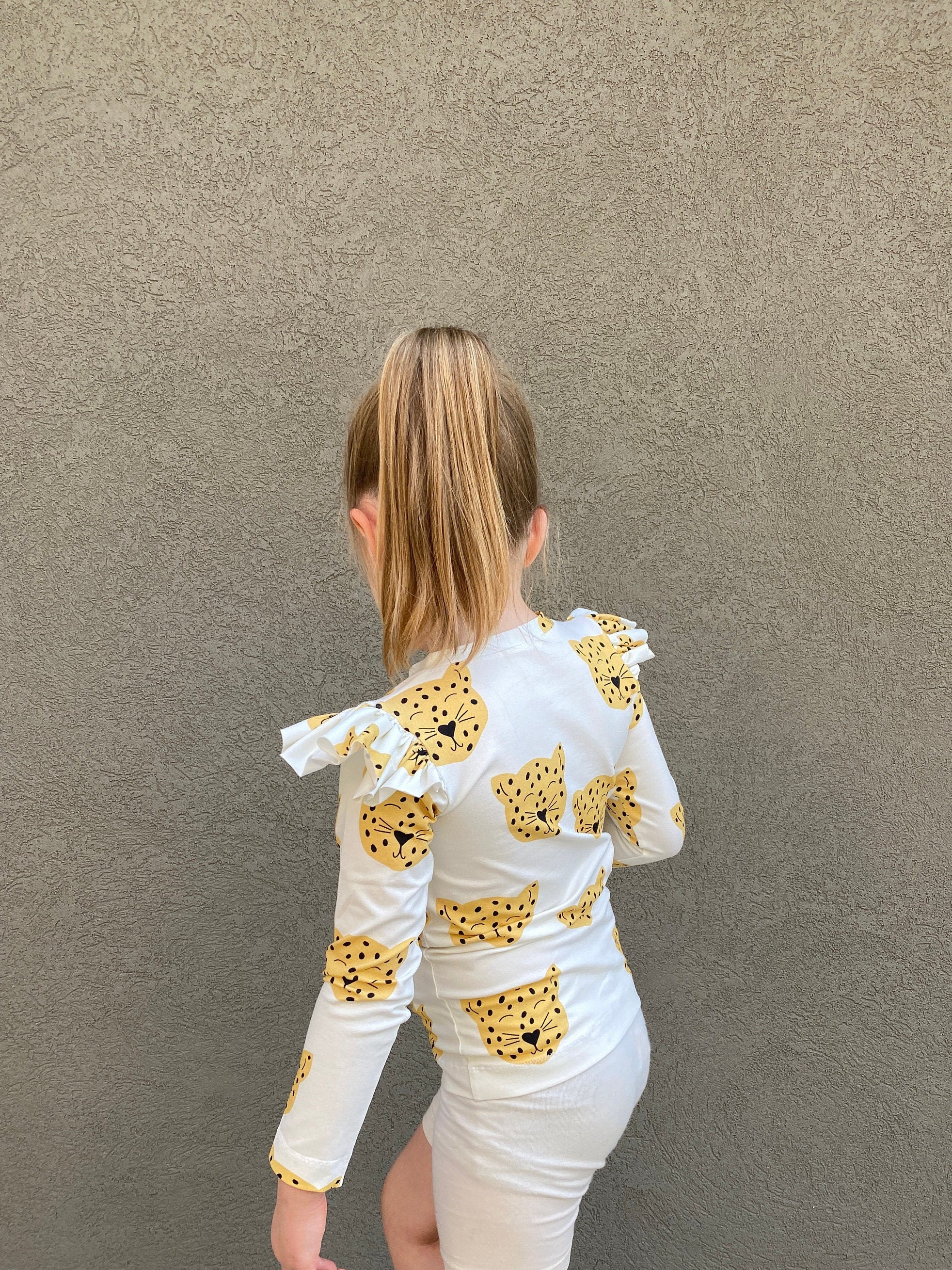 Girls Flutter Sleeve Tee Sewing Pattern Flounce Ruffle - Etsy