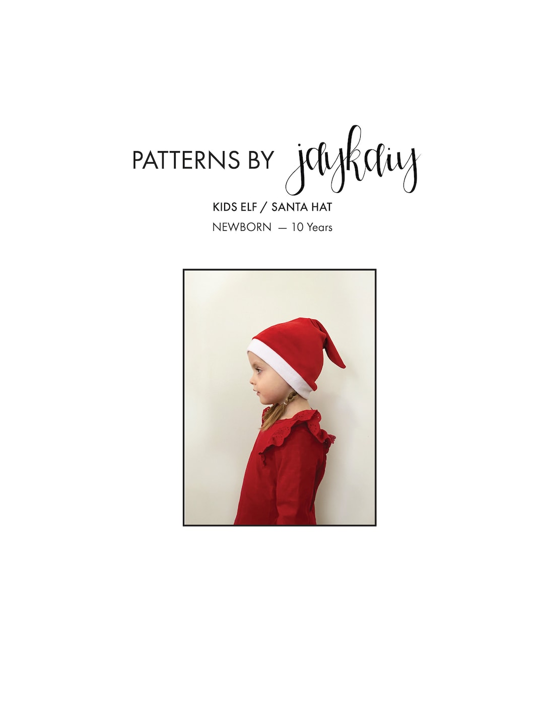 Kids Elf Hat Sewing Pattern With Picture Tutorial Costume Hat Pattern ...