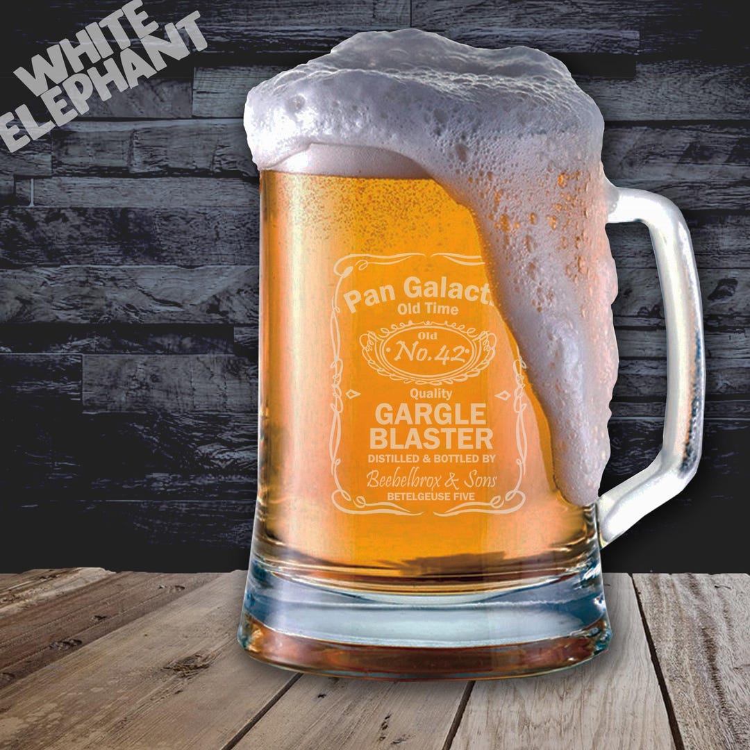 Pan Galactic Gargle Blaster Glass - Laser Etched Whiskey, Highball ...