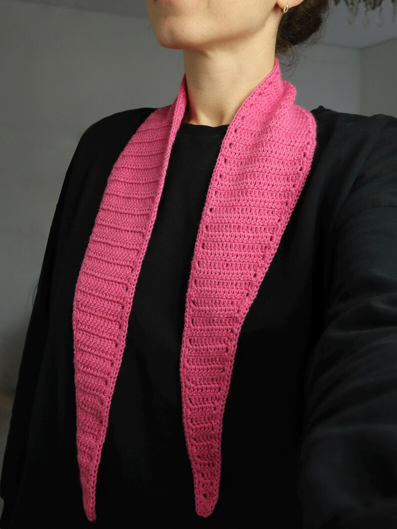 Crochet Sophie Scarf, Small Crochet Scarf, Handmade Gift, Crochet Neck ...