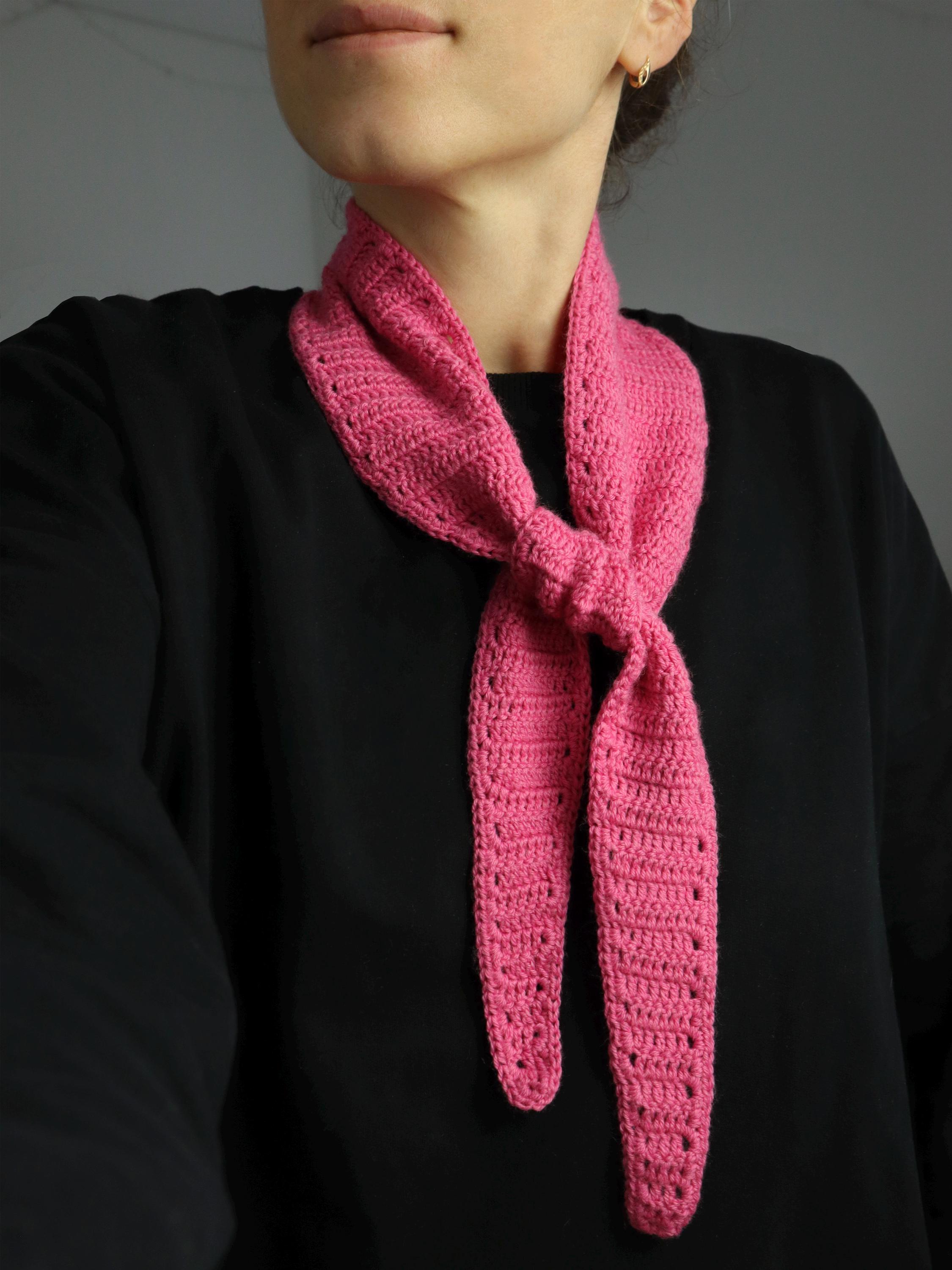 Crochet Sophie Scarf, Small Crochet Scarf, Handmade Gift, Crochet Neck ...