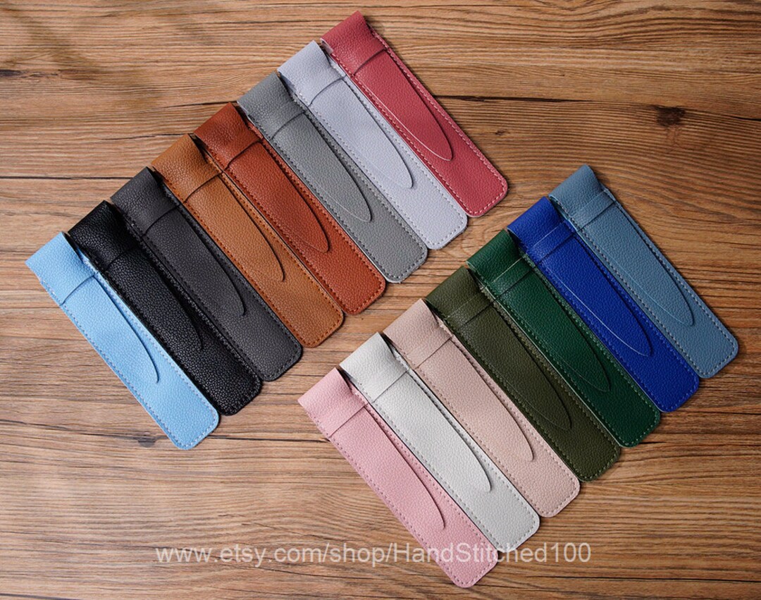 Leather Pen Slot, Pen Pouch, Pen Holder, Pen Organizer Mothers Day Gift ...