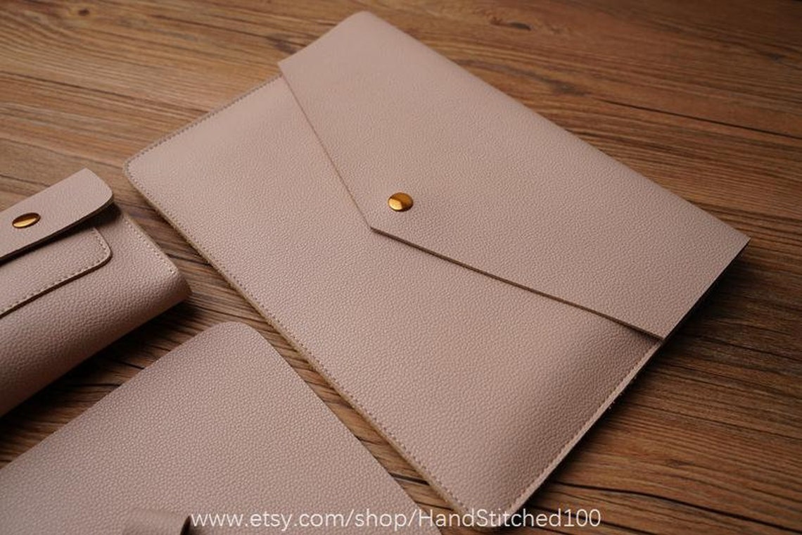 ONE SET Personalized Leather Laptop Cases Custom Leather - Etsy