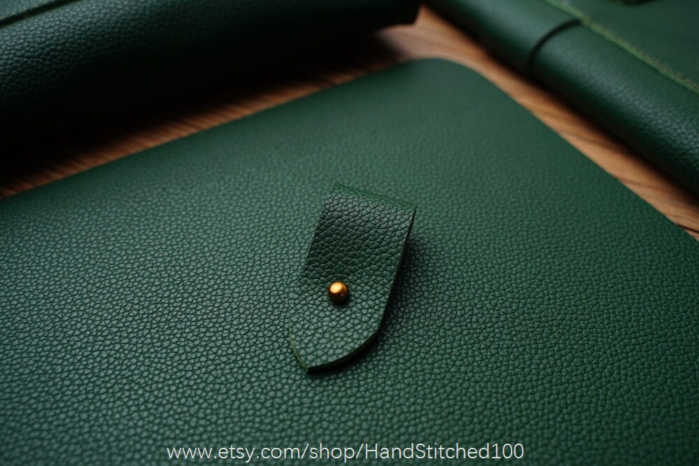 ONE SET Handmade leather macbook sleeve case for new macbook | Etsy