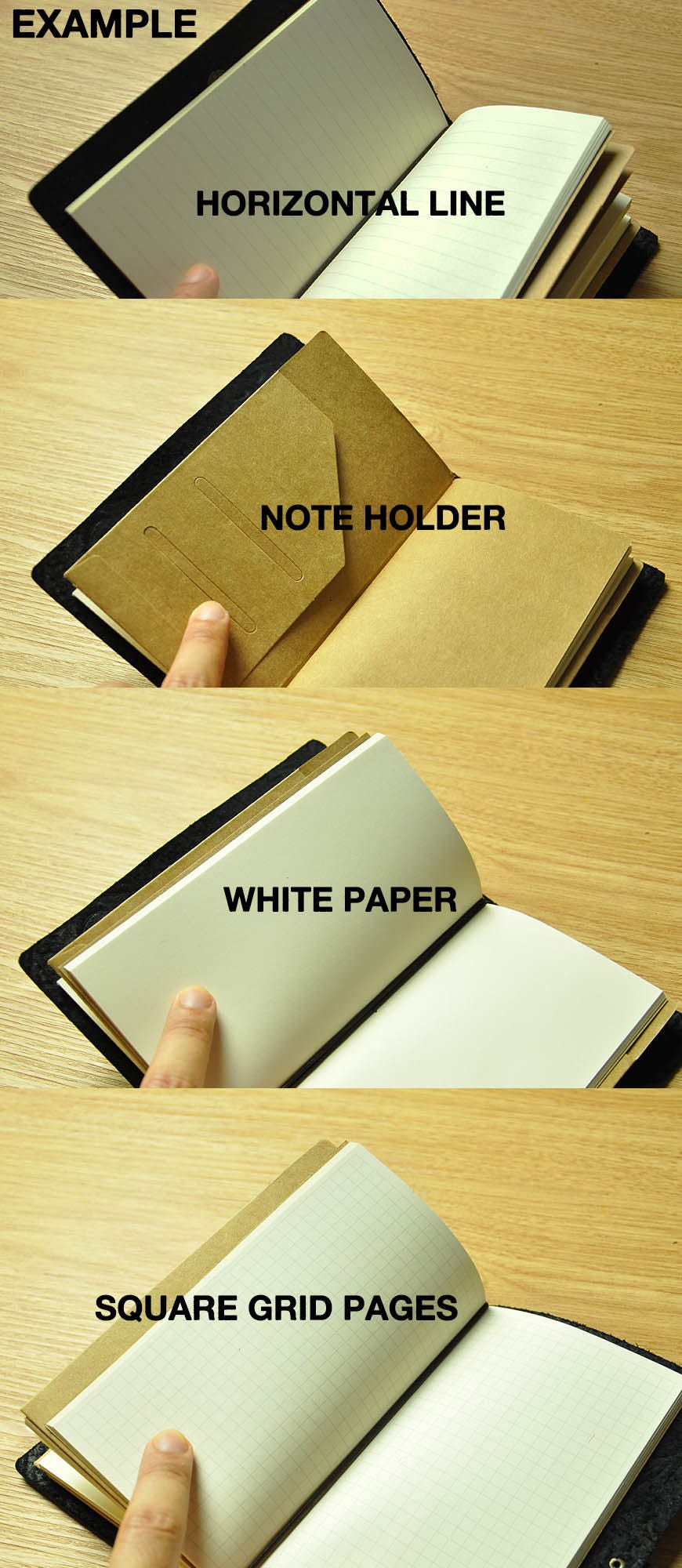 Leather Notebook Leather Notepad Cover Leather Journal | Etsy