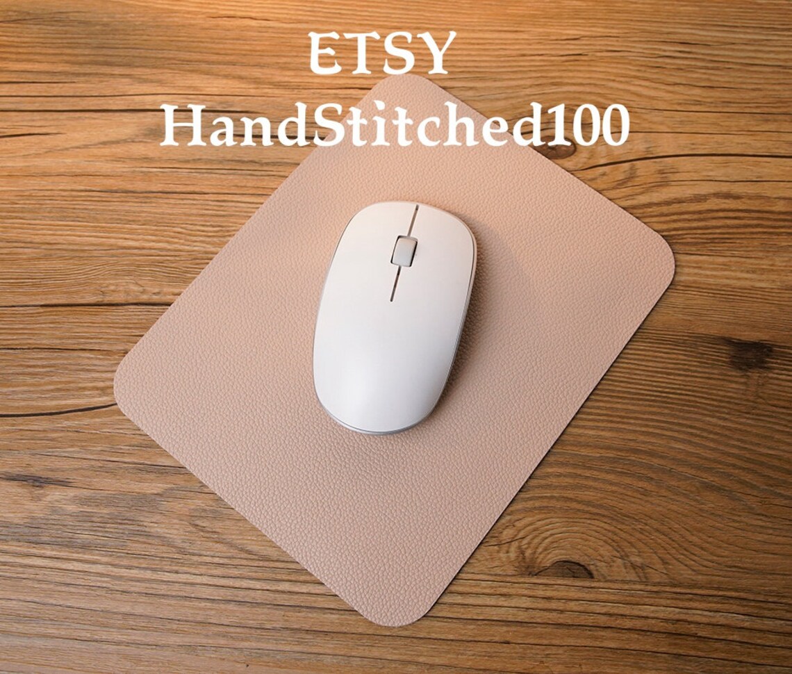 Colored Leather Mouse Pad Genuine Leather Mouse Mat Gifts | Etsy