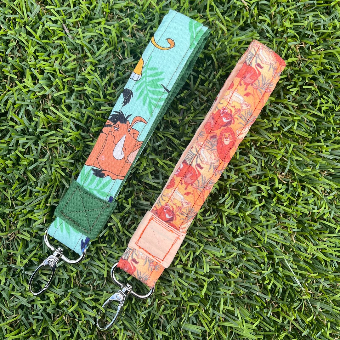 The Lion King Fabric Keychain/key Fob/key Wristlet simon/pumba/timon - Etsy
