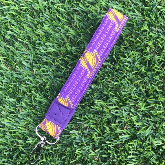 Los Angeles Lakers NBA Team Fabric Keychain/key Fob/key | Etsy