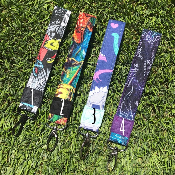 Dinosaur Fabric Key Fobs/keychain - Etsy