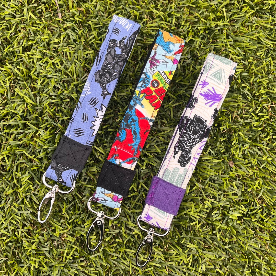 Marvel Black Panther Fabric Key Fob/keychain/key Wristlet - Etsy
