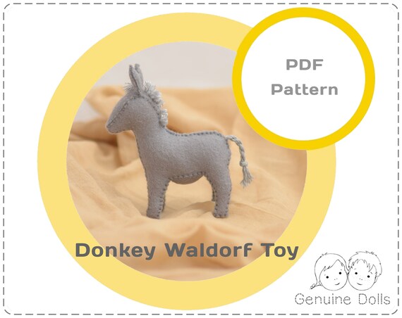 Felt Donkey Pattern Waldorf Donkey Pattern Felt Nativity - Etsy