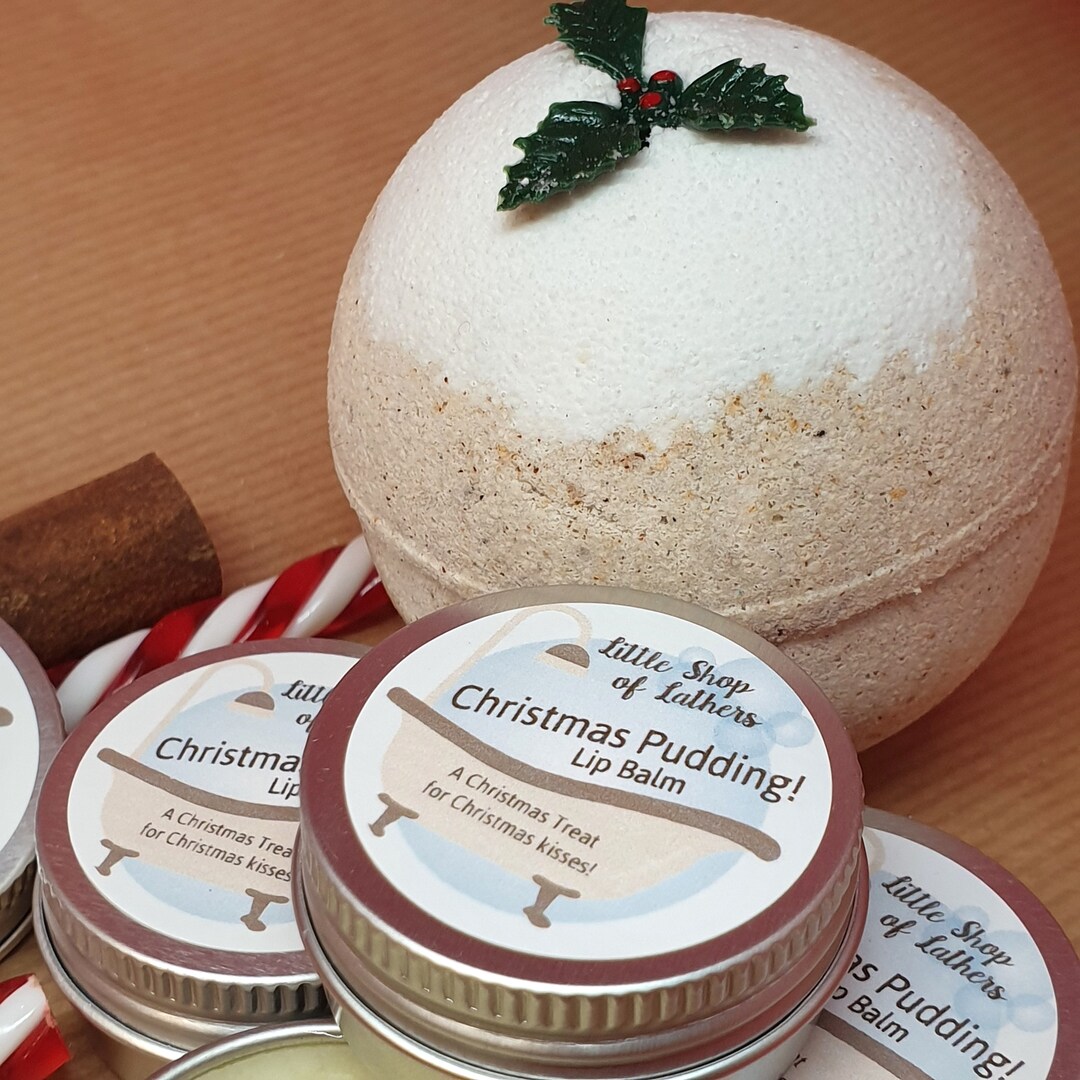 Christmas Pudding Lip Balm - Christmas Stocking Filler - Cruelty Free ...