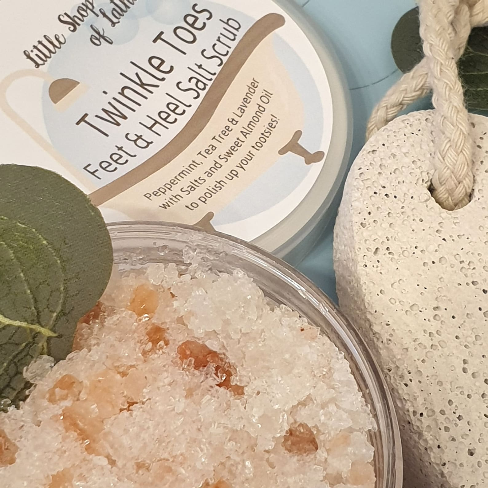 Foot Scrub Salt scrub for feet soothing tired feet eases | Etsy