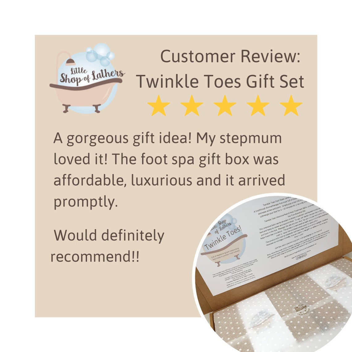 Tired Feet Pamper Gift - Letterbox Gift - Peppermint, Tea Tree ...