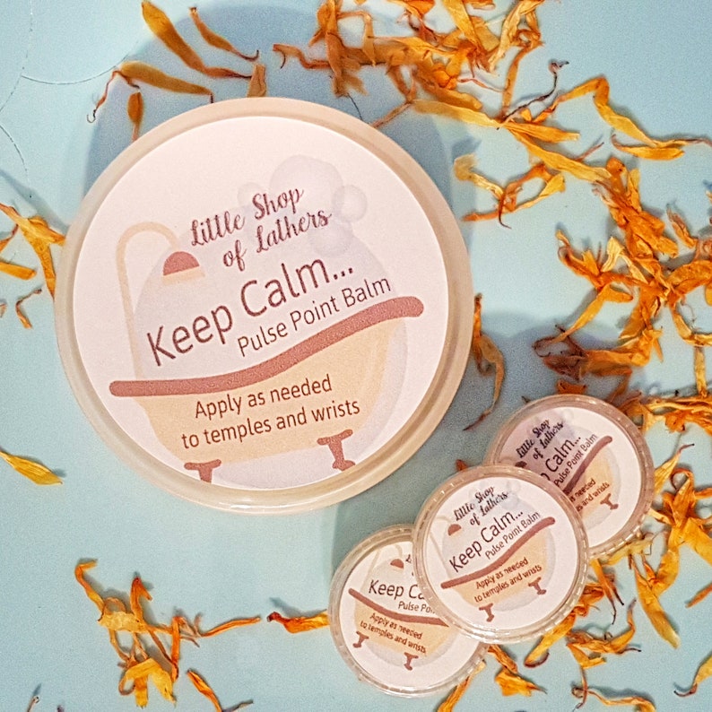 Keep Calm pulse point balm Aromatherapy gift temple balm | Etsy