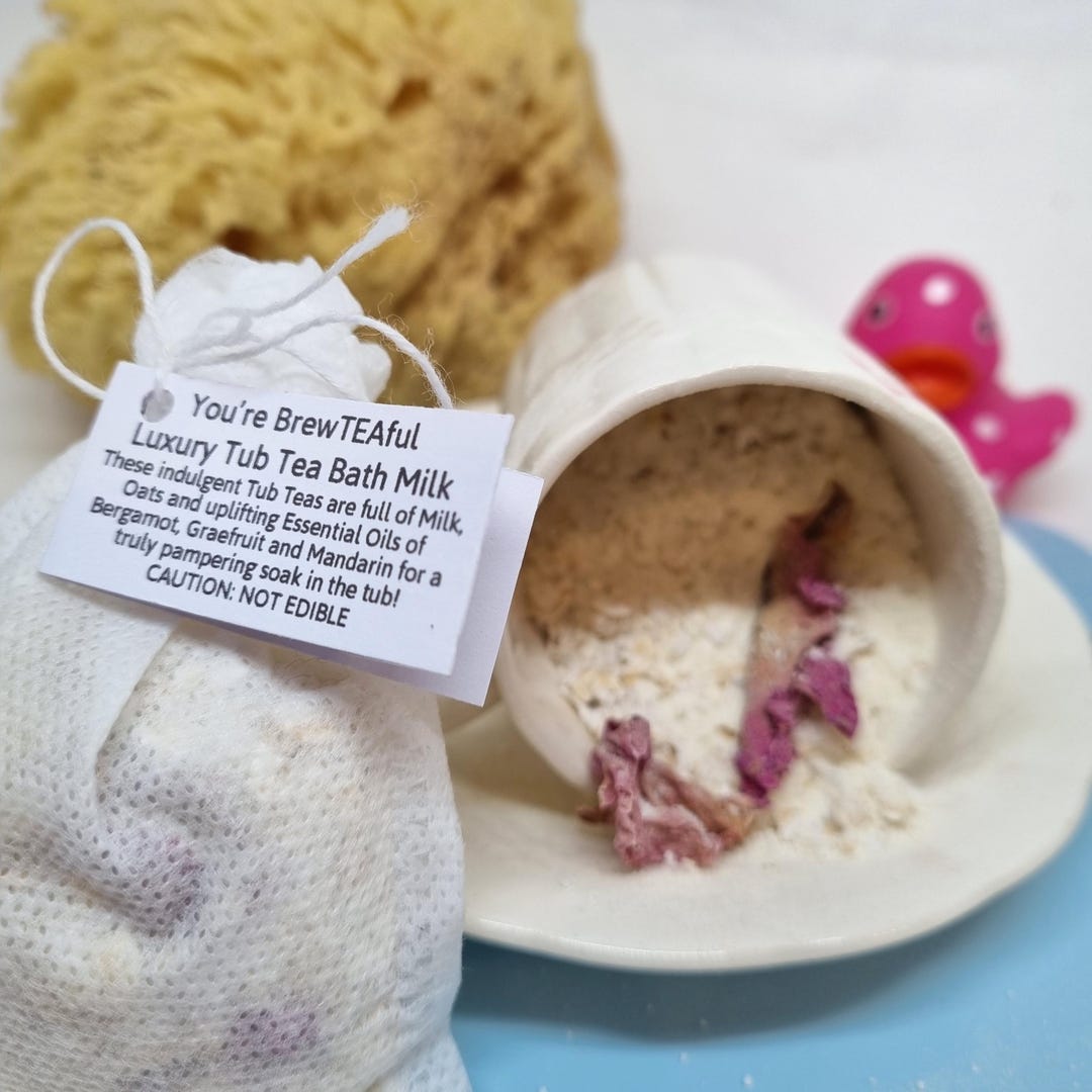 You're Brewteaful Bath Milk Tub Tea - Essential Oils - Sensitive Skin ...