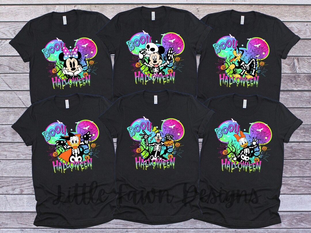 Neon Boo Mickey and Friends Halloween Shirt, Matching Family, MNSSHP ...