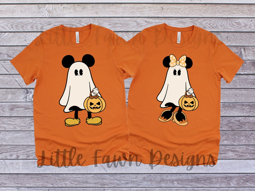 Retro Mickey and Minnie Ghost Halloween Shirts, Matching Family, MNSSHP ...