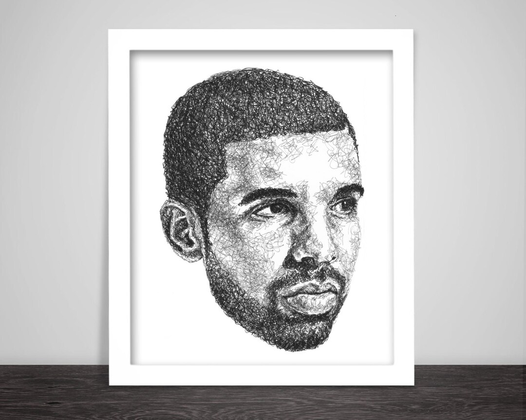 Scribbled Drake Print - Etsy France