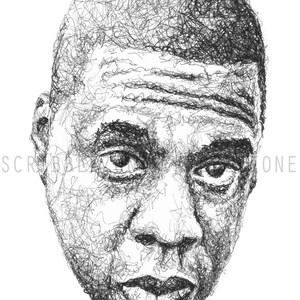 Scribbled Jay Z - Hip Hop Poster - Etsy