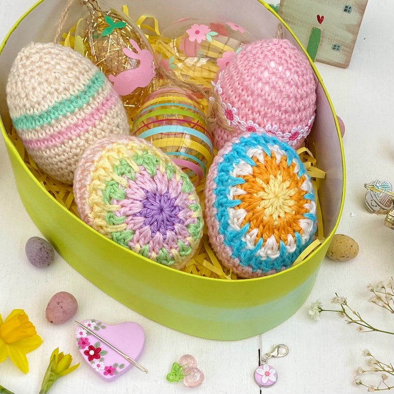 Crochet Granny Square Pattern,easter Egg (PDF Pattern)sewhappycreative ...