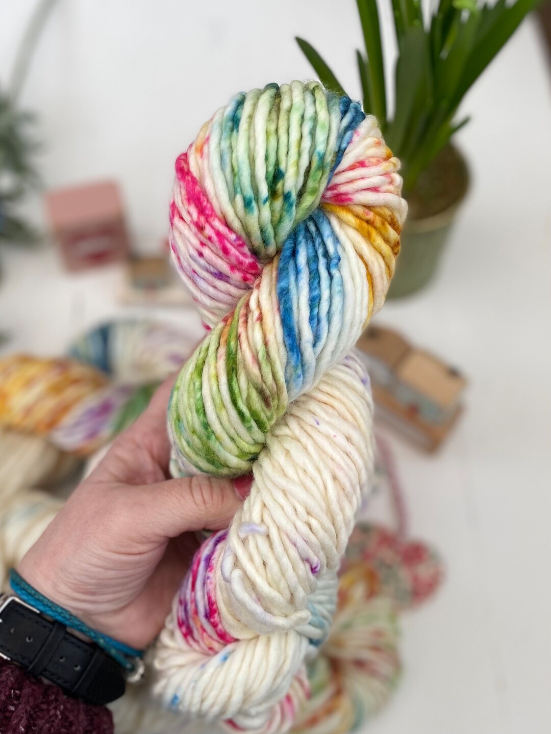 Hand Dyed Yarn Bulky, Cup Cake , 100grams,superwash Merino, Knitting ...