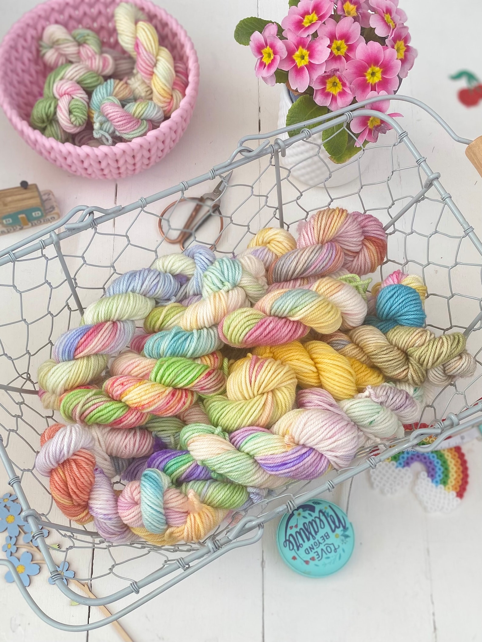 Lucky Dip Hand Dyed Yarn DK, Mini Skeins Super Wash Merino Ideal for ...