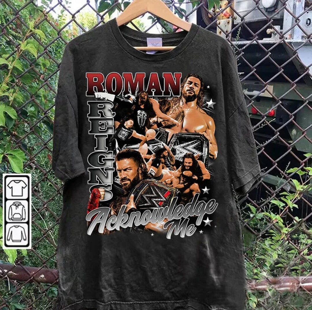 Vintage 90s Graphic Style Roman Reigns Shirt Roman Reigns T-shirt ...
