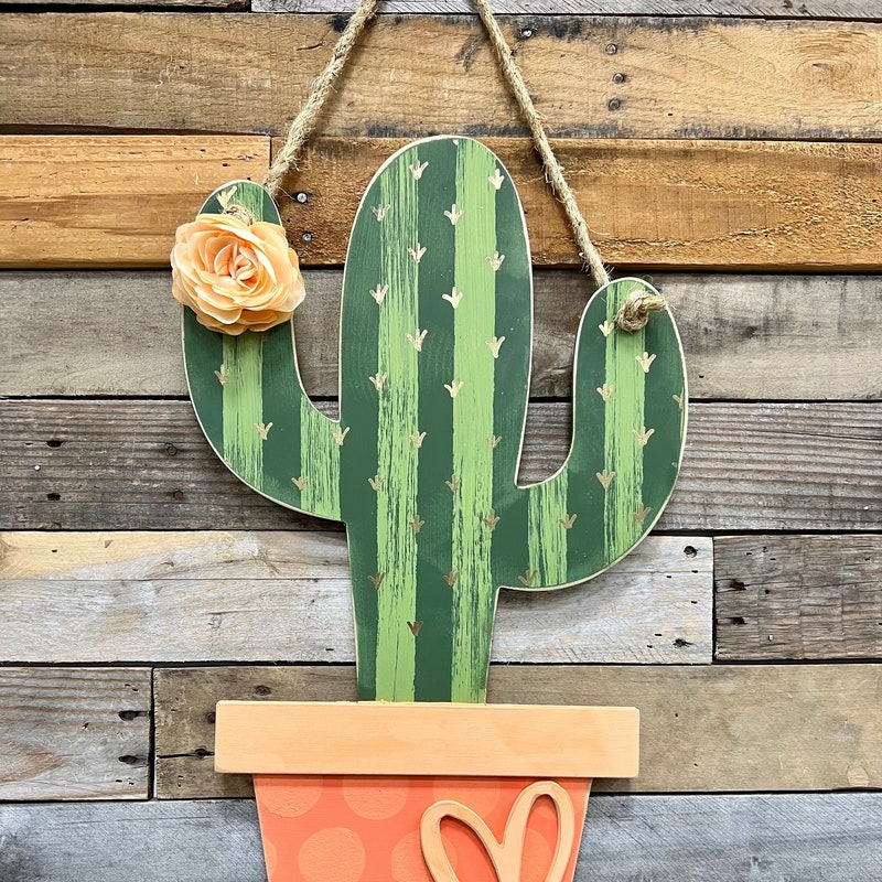 Cactus Door Hanger - Etsy