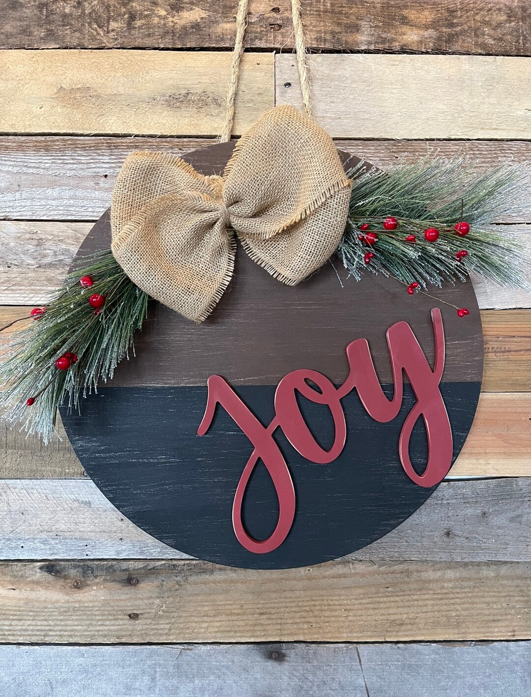 Winter Door Hanger | Joy Door Hanger | Cozy Home Decor | Joy Decor ...