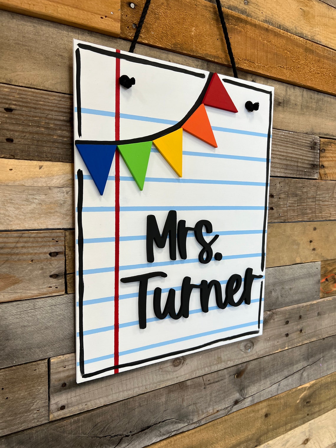Custom Teacher Door Hanger Classroom Decor Paper Door - Etsy