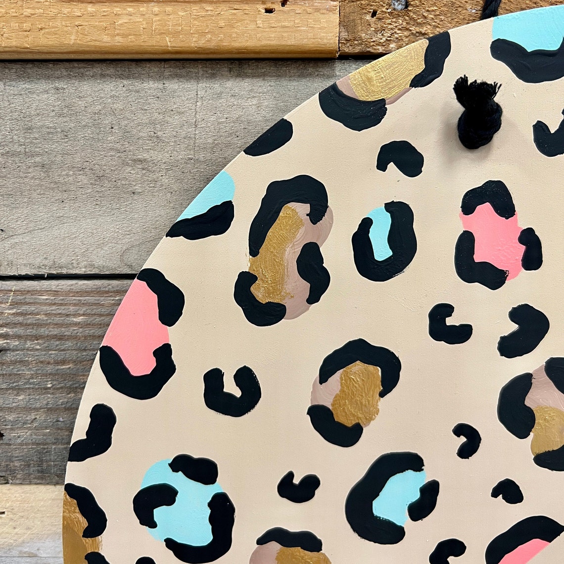 Cheetah Door Hanger Cheetah Decor Front Door Decor Porch - Etsy