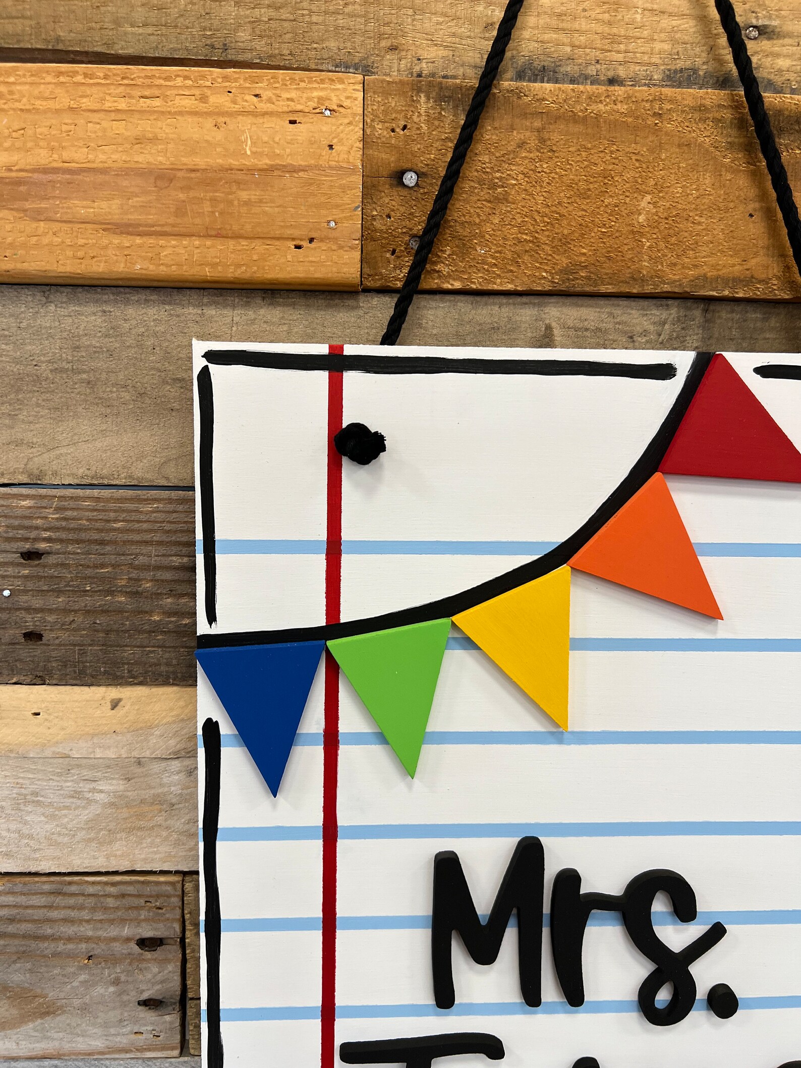 Custom Teacher Door Hanger | Classroom Decor | Paper Door Hanger ...