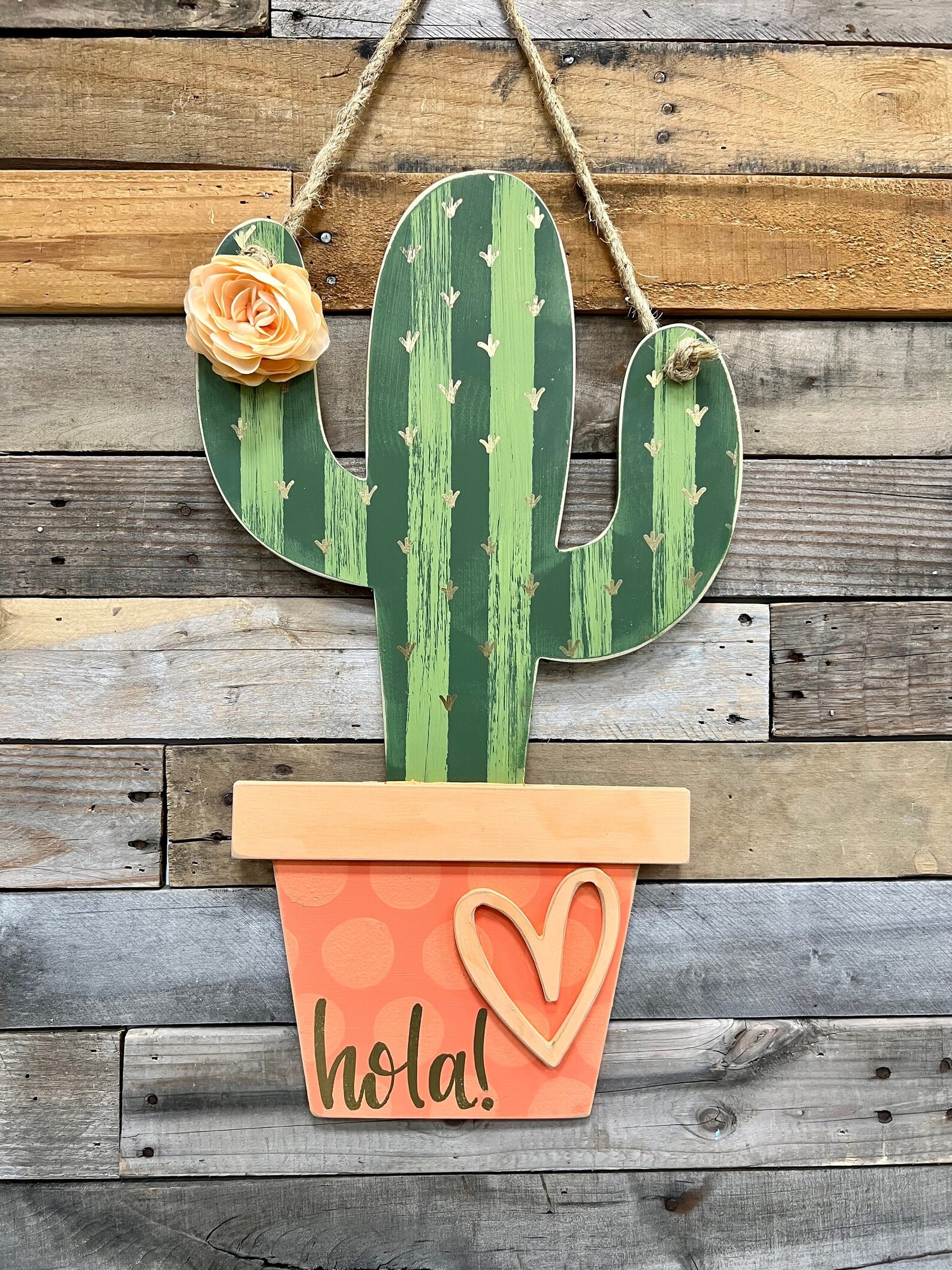 Cactus Door Hanger | Dessert Decor | Nature Decor | Summer Home Decor ...