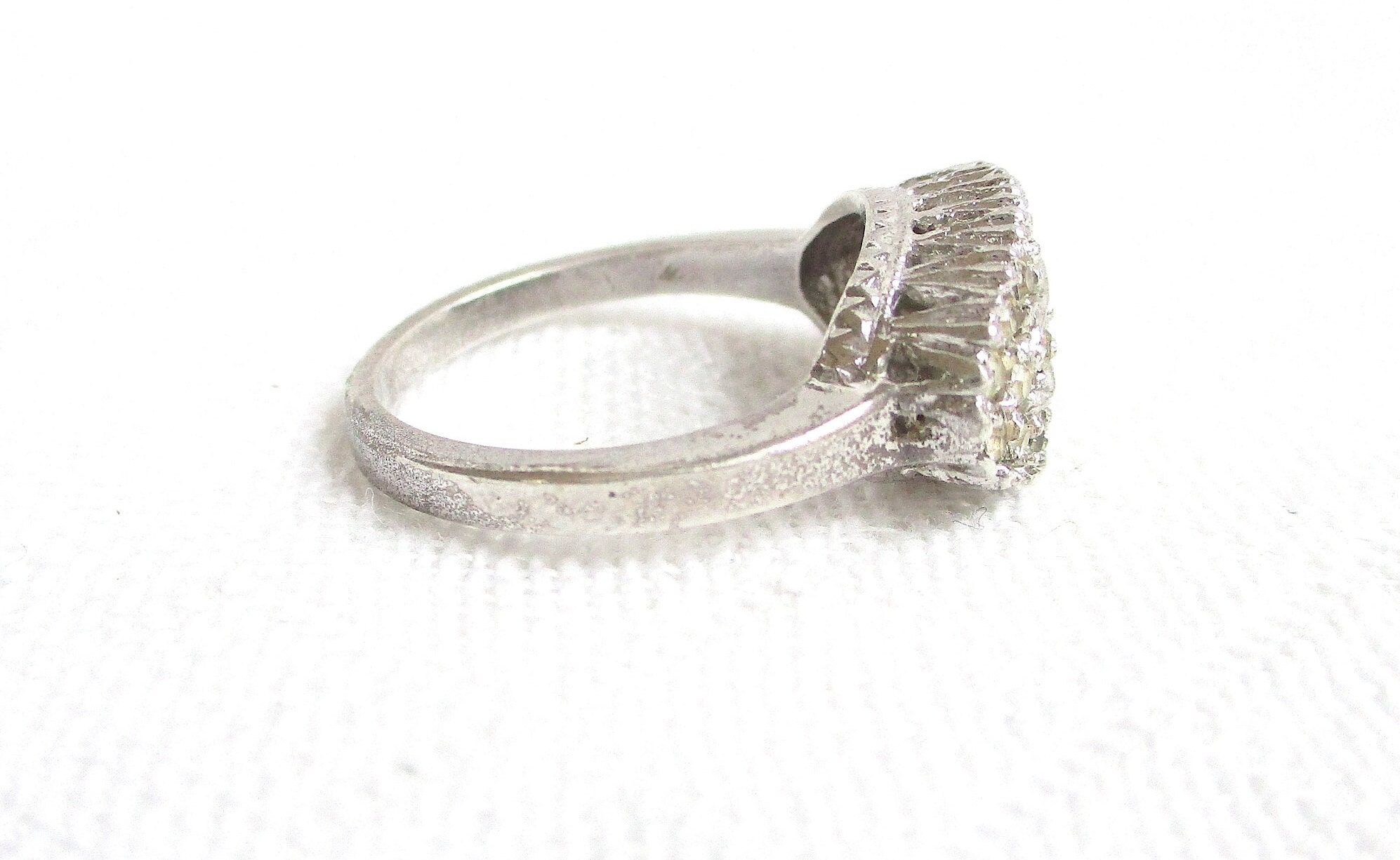 Sterling Silver ESPO Art Deco Vintage Rhinestone Ring - Etsy