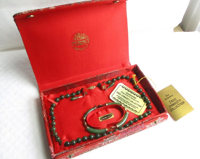 Jade Dynasty Collection Jewelry Set - Original Box & Paperwork ...