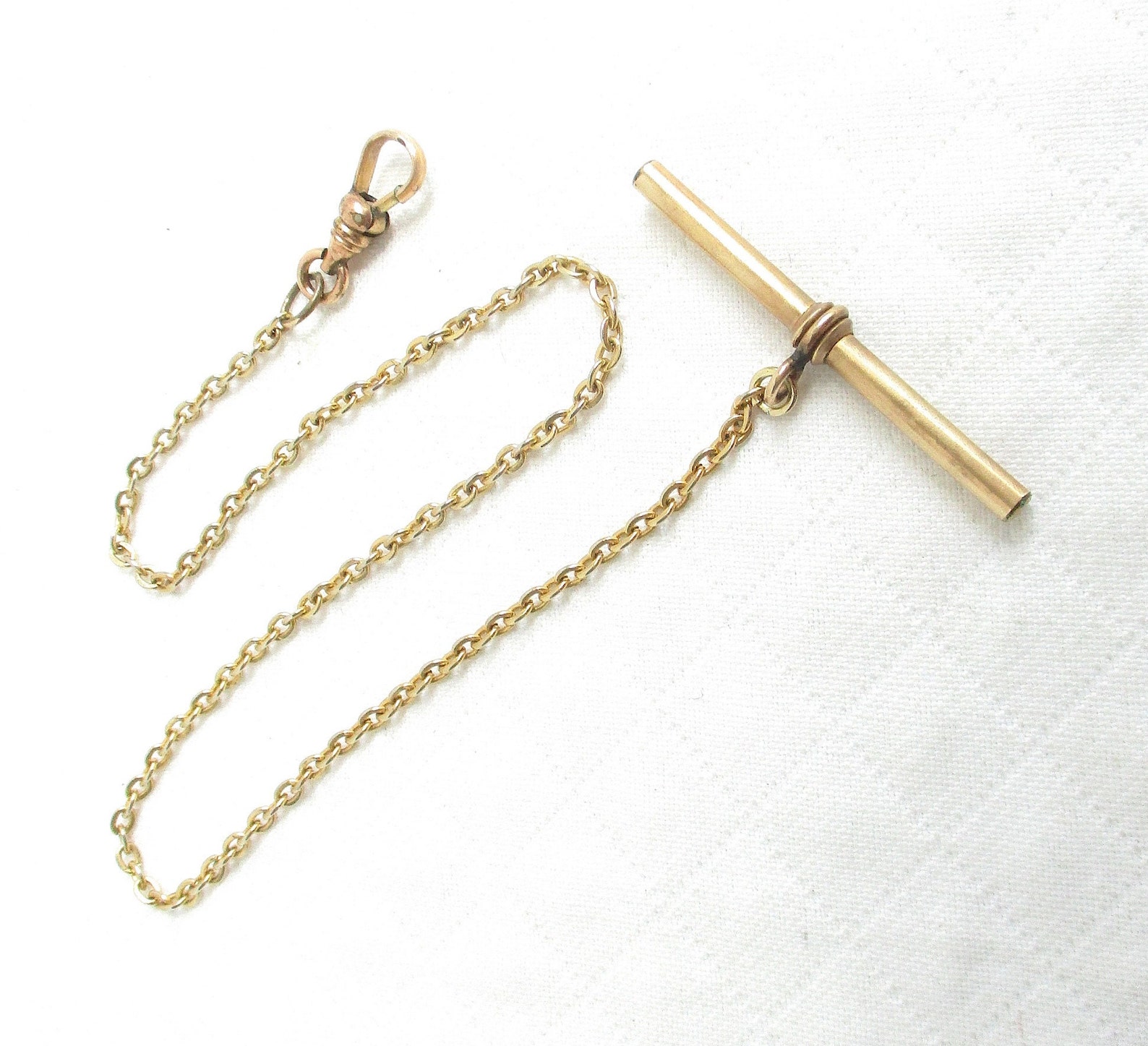 BIGNEY S.O. Bigney & Co Antique Gold Bar and Clip Watch Fob - Etsy